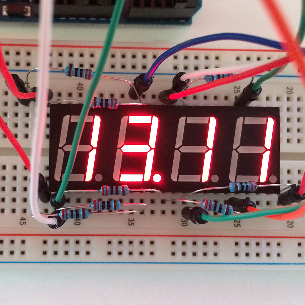 Slawomir Jasinski Simplest Arduino Clock With 7 Digit Segment Display